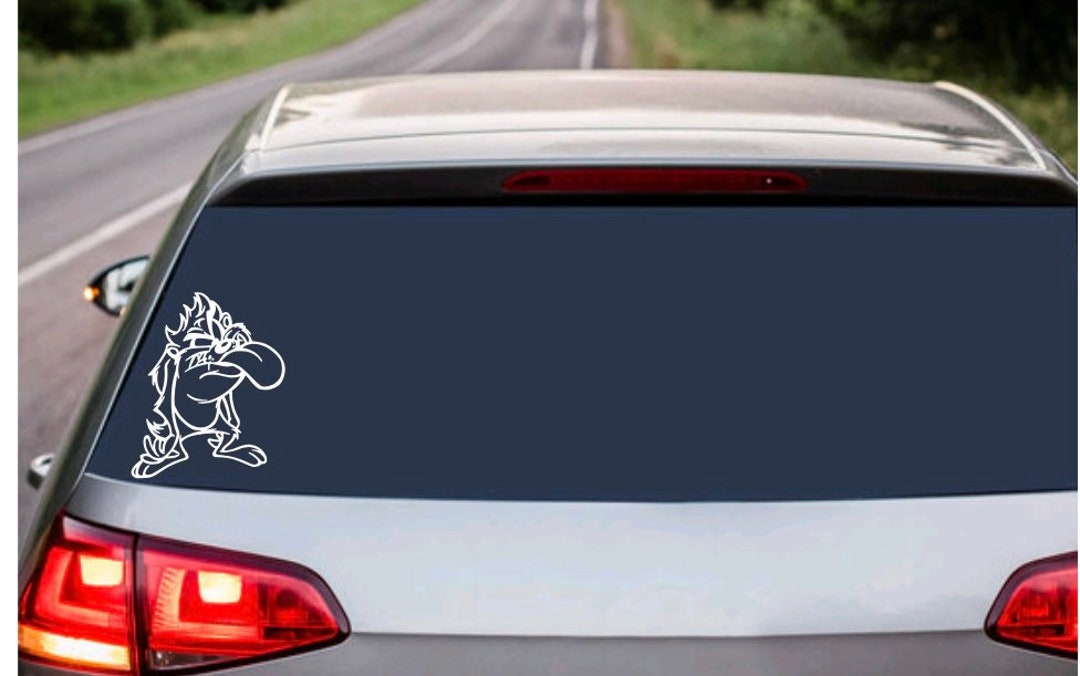 Taz Bumper Sticker- Car Decal- Laptop Sticker- Tumbler Sticker- Glass ...