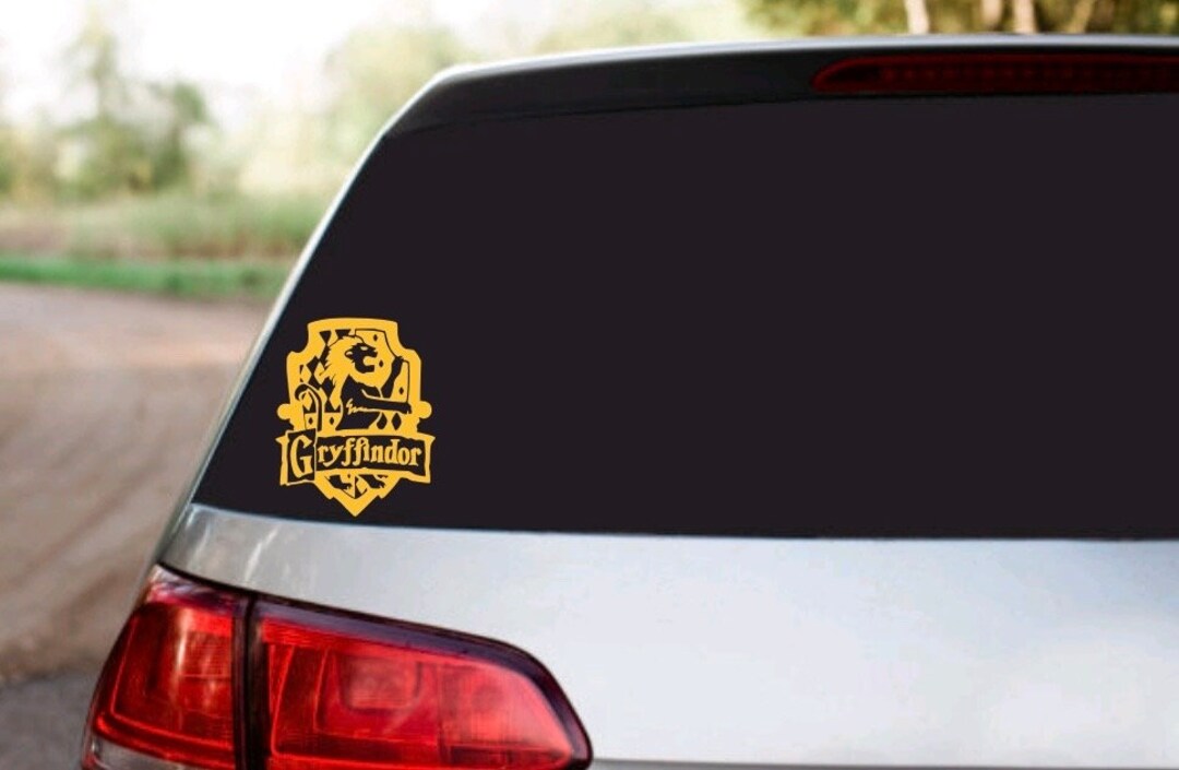 Harry Potter Gryffindor Bumper Sticker Car Decal-laptop Sticker Tumbler ...