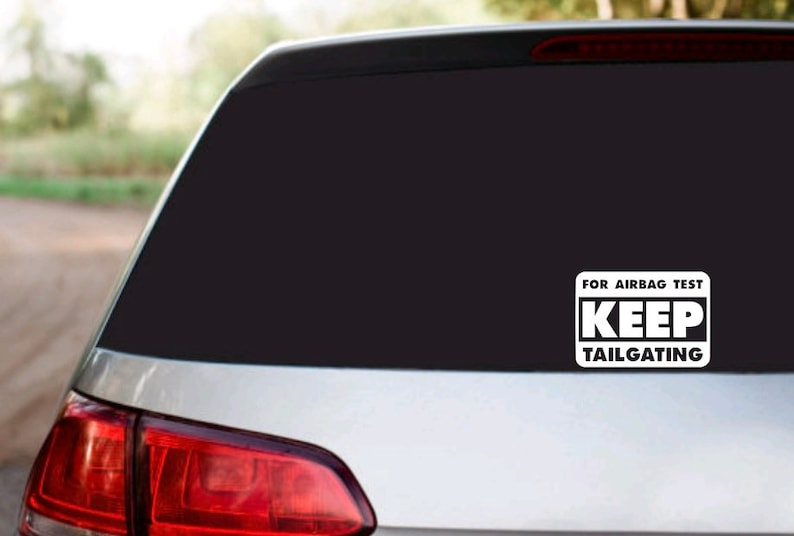 Airbag Test Bumper Sticker- Car Decal-laptop Sticker- Tumbler Sticker ...