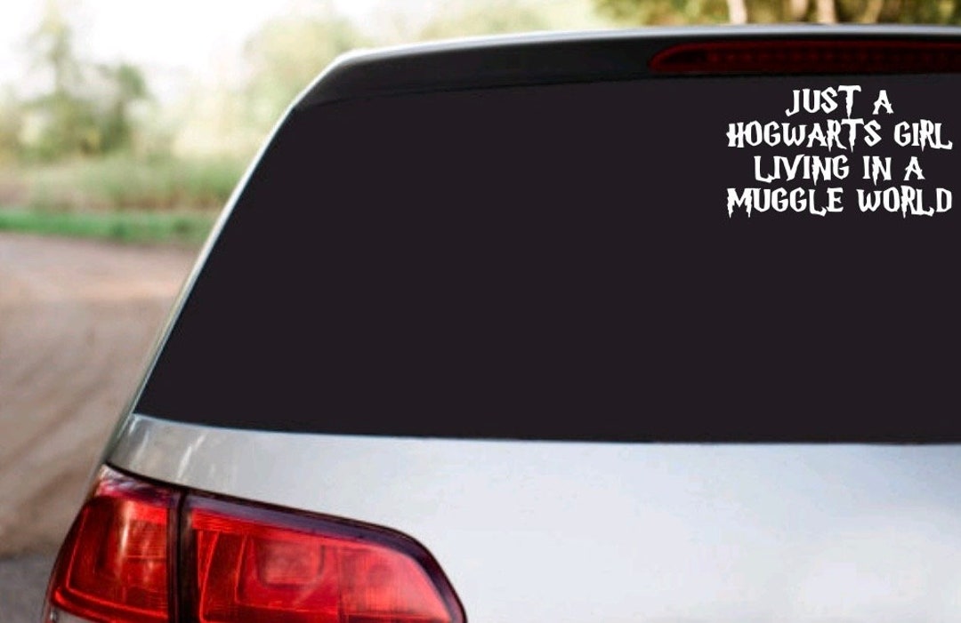 Just a Hogwarts Girl Bumper Sticker- Car Decal-laptop Sticker- Tumbler ...