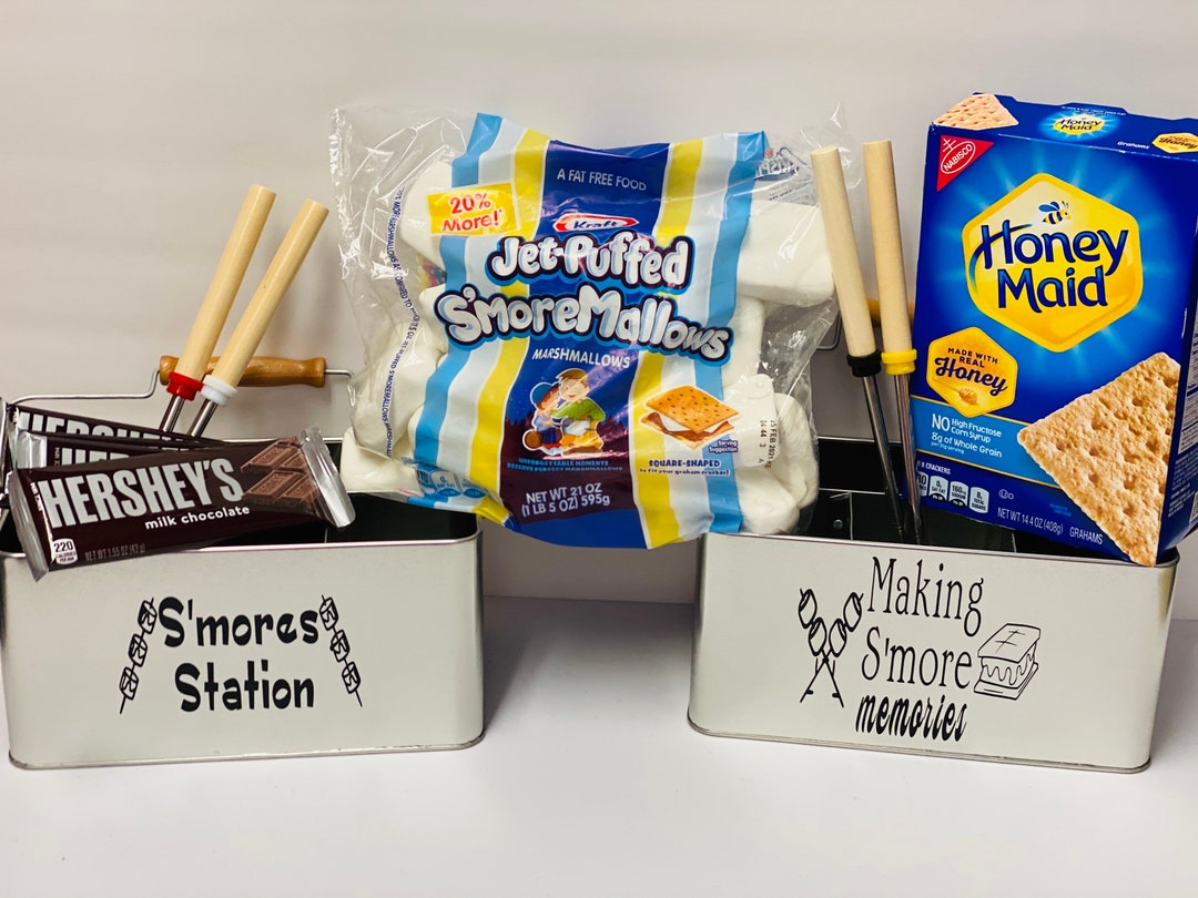 Custom, Personalized Smores Tin & 4 Personalized Smores Skewers ...