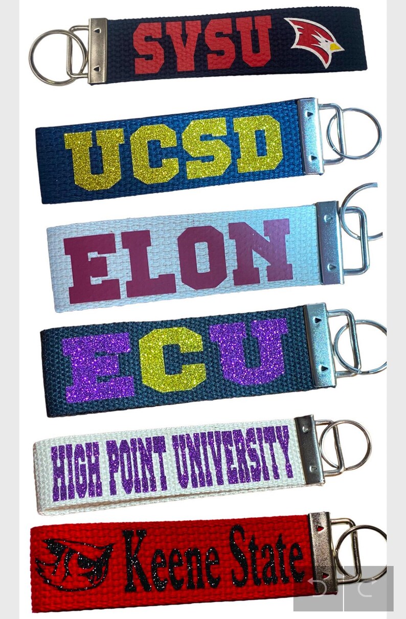 Custom Personalized Unisex Keychains. College Swag. College Gift ...