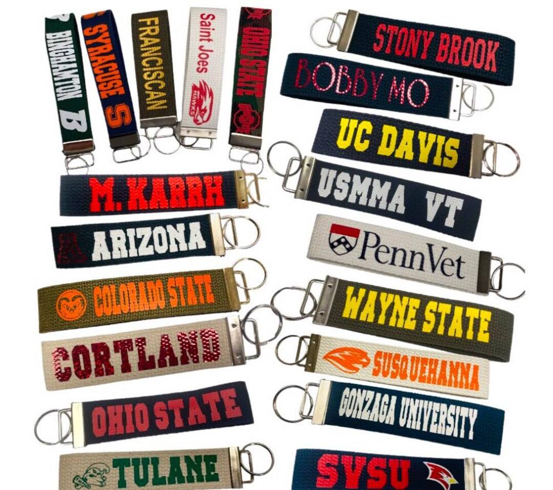 Custom Personalized Unisex Keychains. College Swag. College Gift ...
