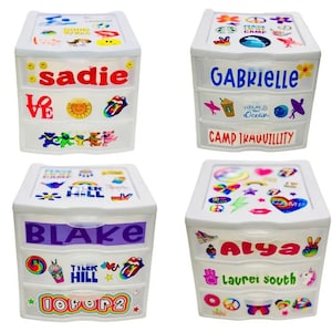 Custom Mini 3 Camp Drawer Set W/stickers & Personalization. Camp ...