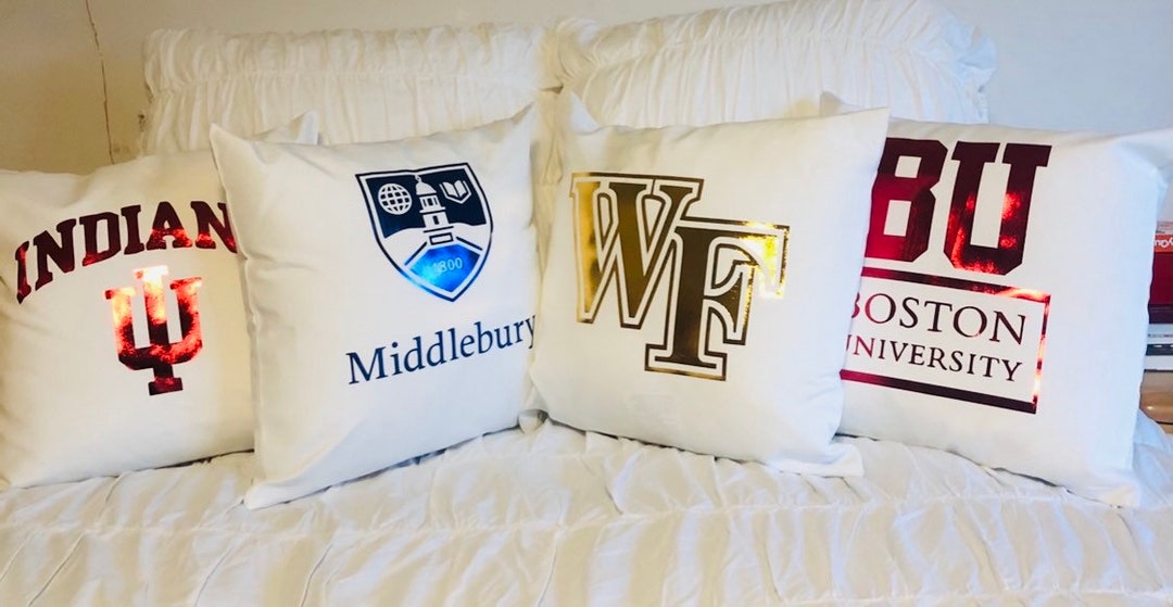 College Decor. College Dorm Room. Personalized College Pillows ...
