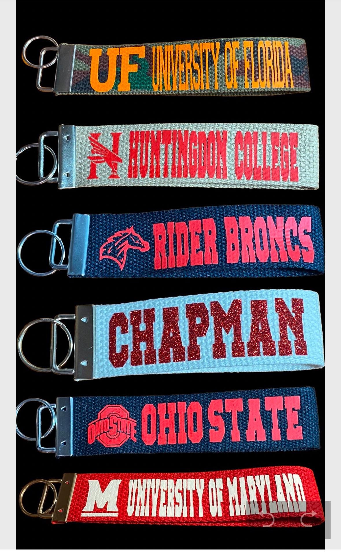 Custom Personalized Unisex Keychains. College Swag. College Gift ...