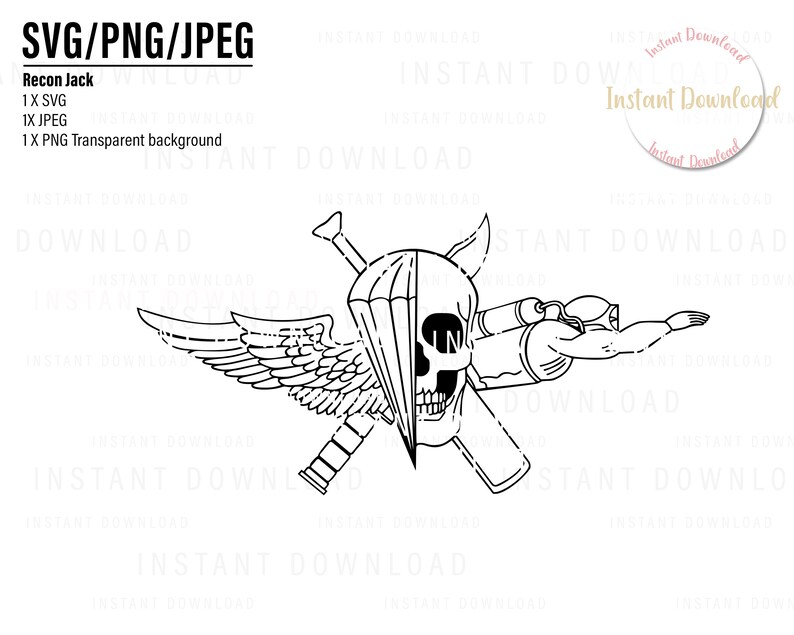 Recon Jack Digital File: SVG, PNG, JPG for Laser Engraving - Etsy