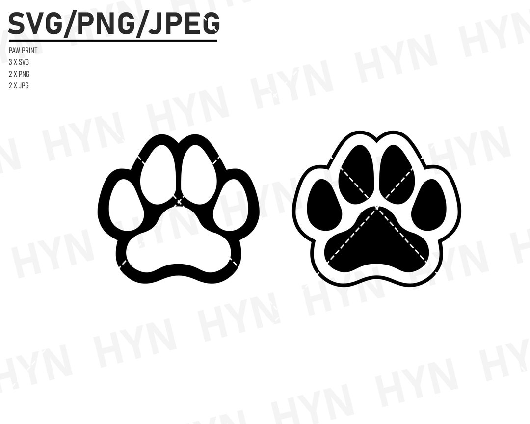 Paw Print/dogs Paw Print/dog Paw/logo/digital File/cutting File/vector ...