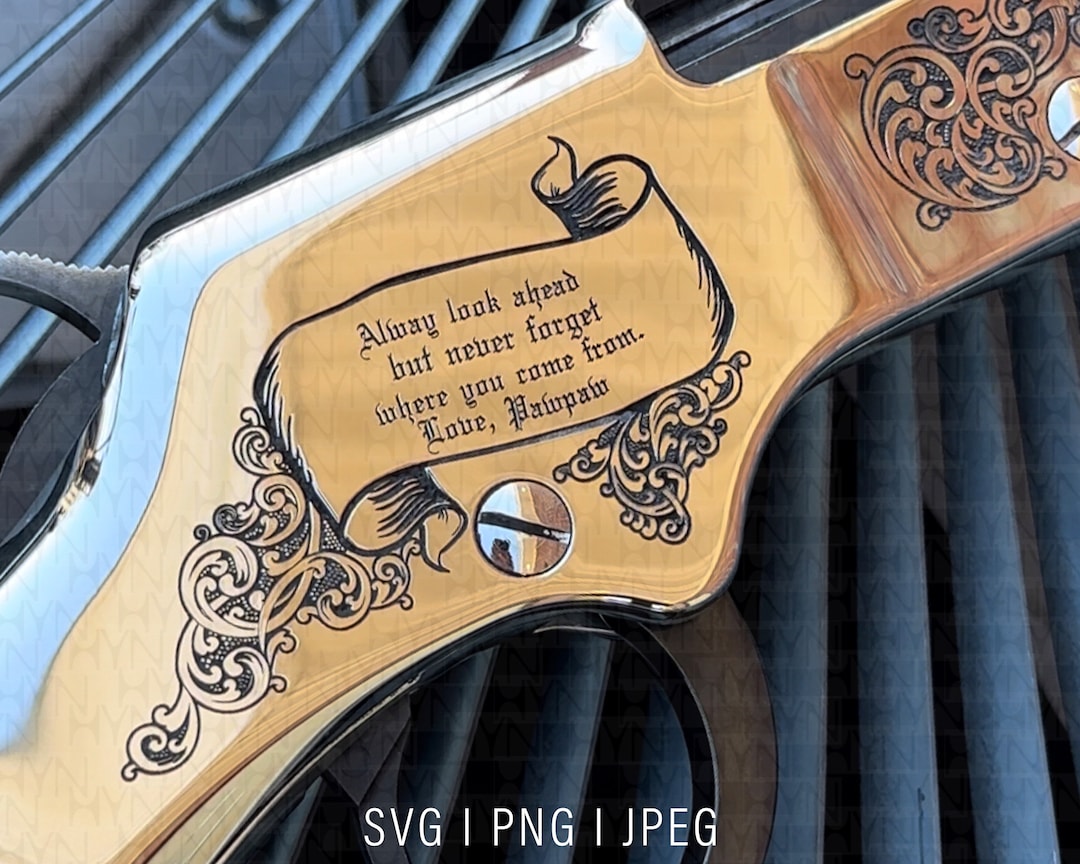 Henry Scroll Banner/flower Scroll/flower Banner/engraving File/henry ...