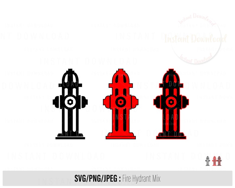 Fire Hydrant/fire Hydrant Svg/fire Hydrant Vector/firefighter Water ...