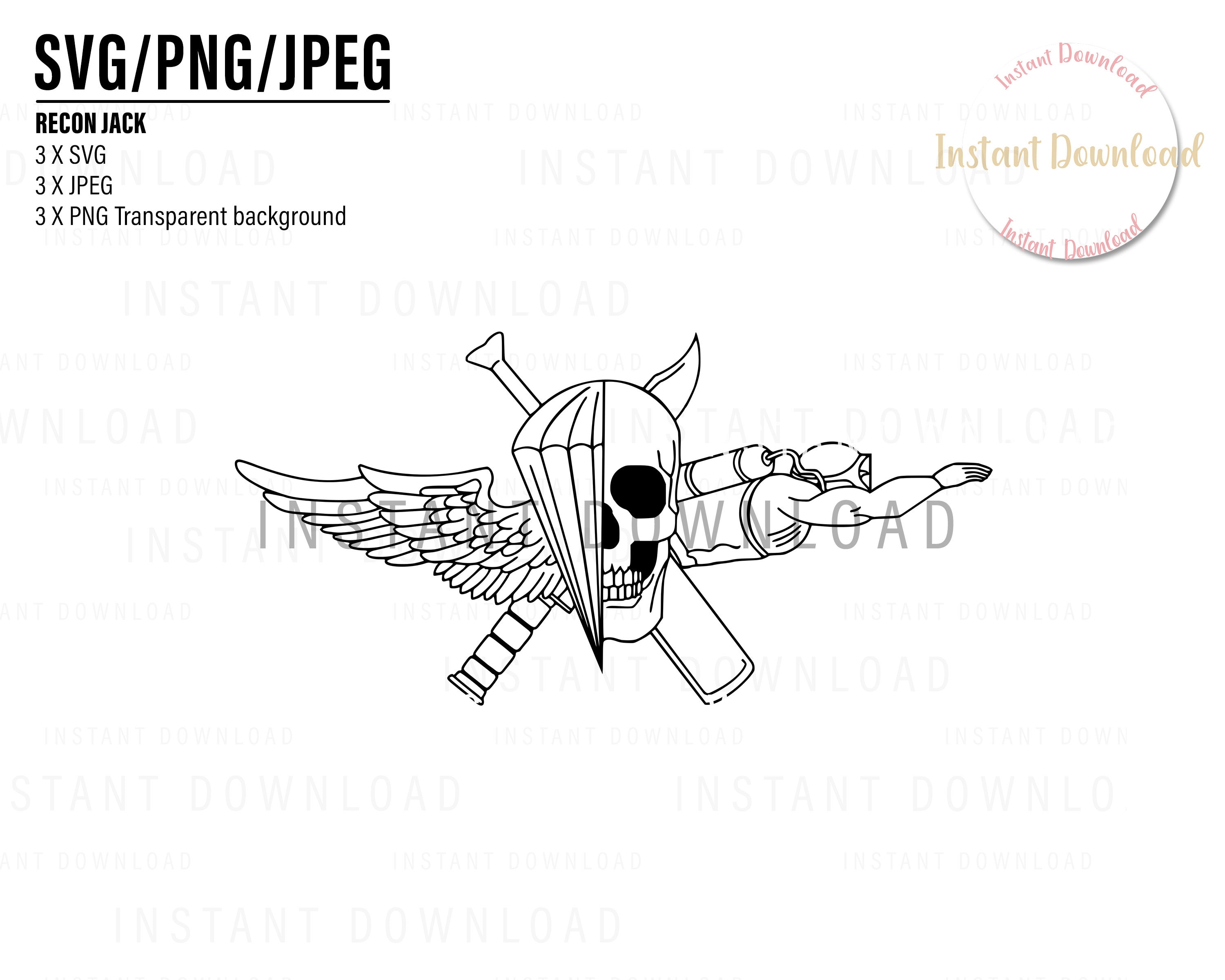 USMC Recon Jack/cutting File/instant Download/svg/png/jpeg/clipart - Etsy
