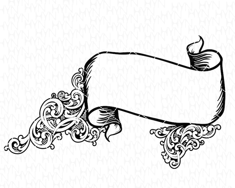 Henry Rifle Scroll Banner Engraving File (SVG, PNG, JPG) - Etsy