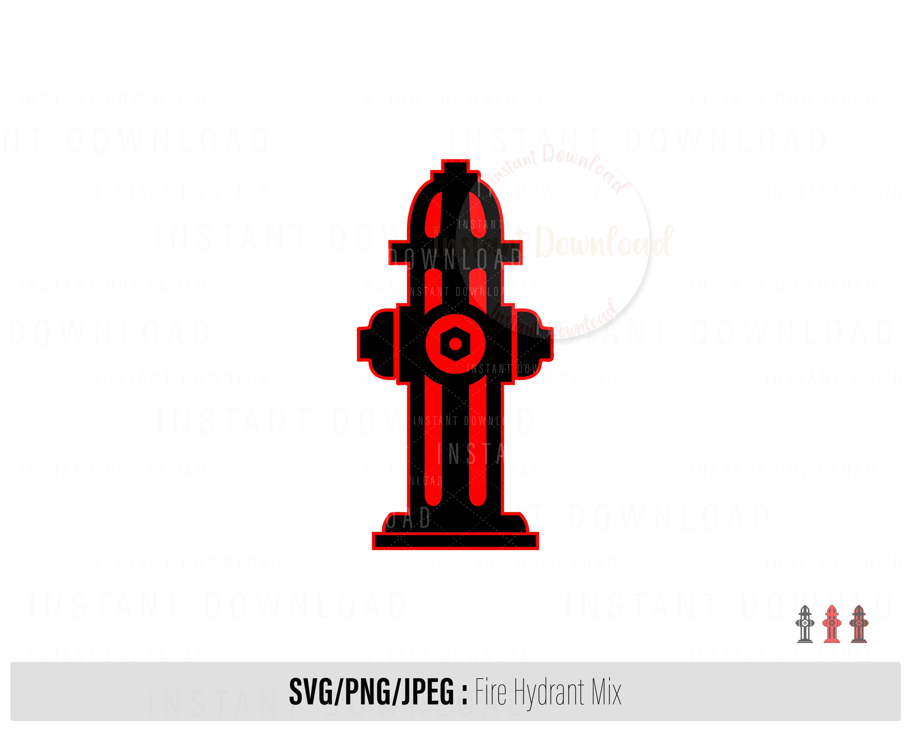Fire Hydrant/fire Hydrant Svg/fire Hydrant Vector/firefighter Water ...