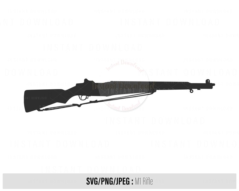 Rifle SVG/M1 Garand Rifle/rifle With Sling/guns Svg/hunting Rifle ...