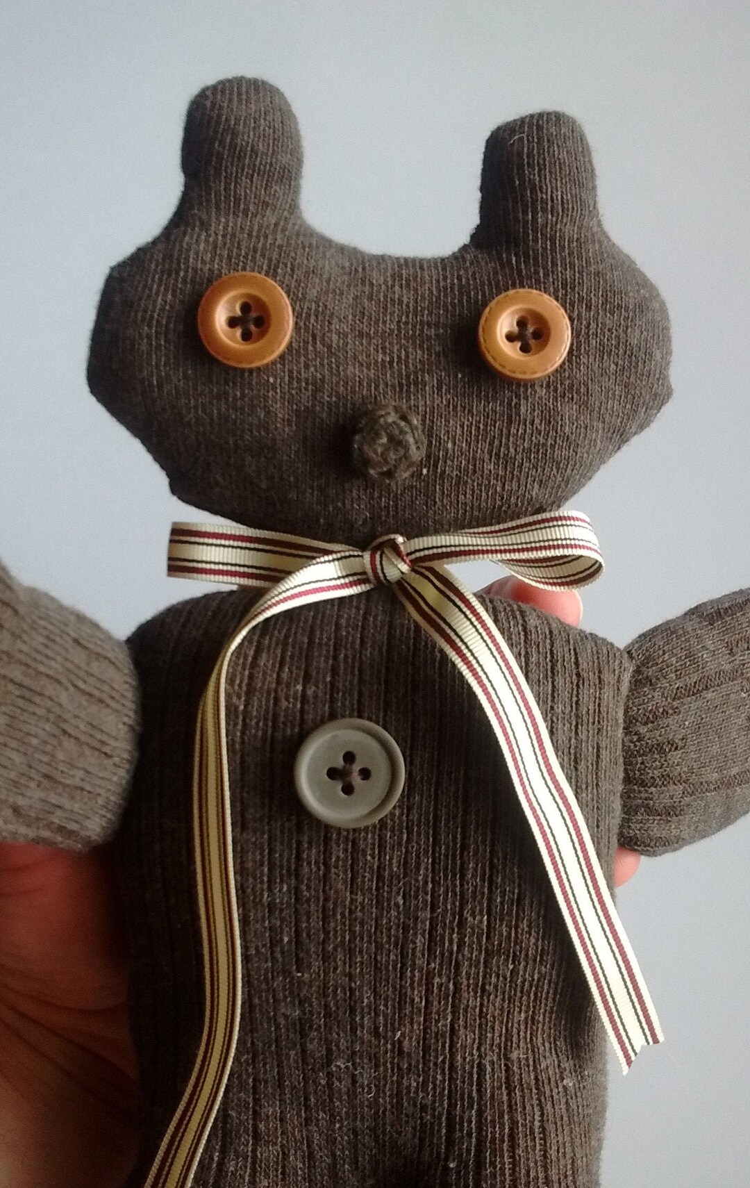 1940s Style Brown Sock Teddy - Etsy