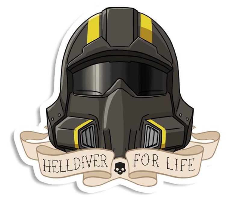 Helldiver for Life Sticker - Etsy