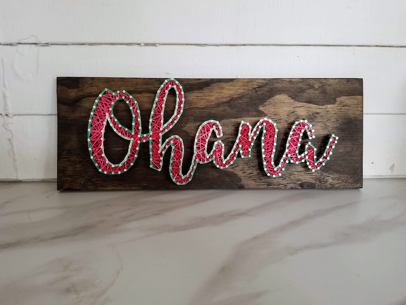 Ohana Ohana Sign Ohana String Art Family String Art | Etsy