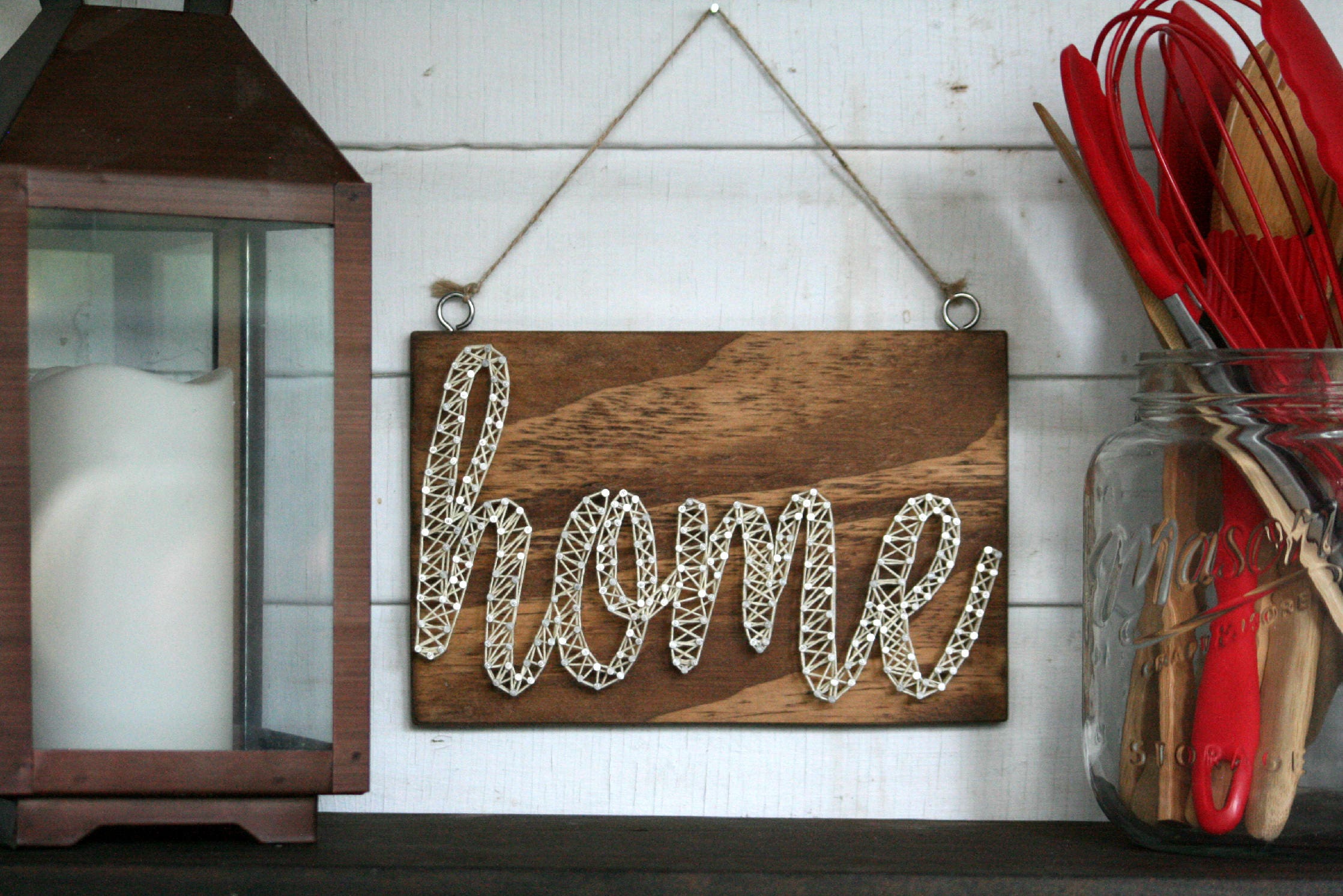 Home String Art Home Hanging Sign String Art Home Wall | Etsy
