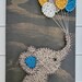 Baby Elephant Nursery String Art Sign Baby Elephant Sign Elephant ...