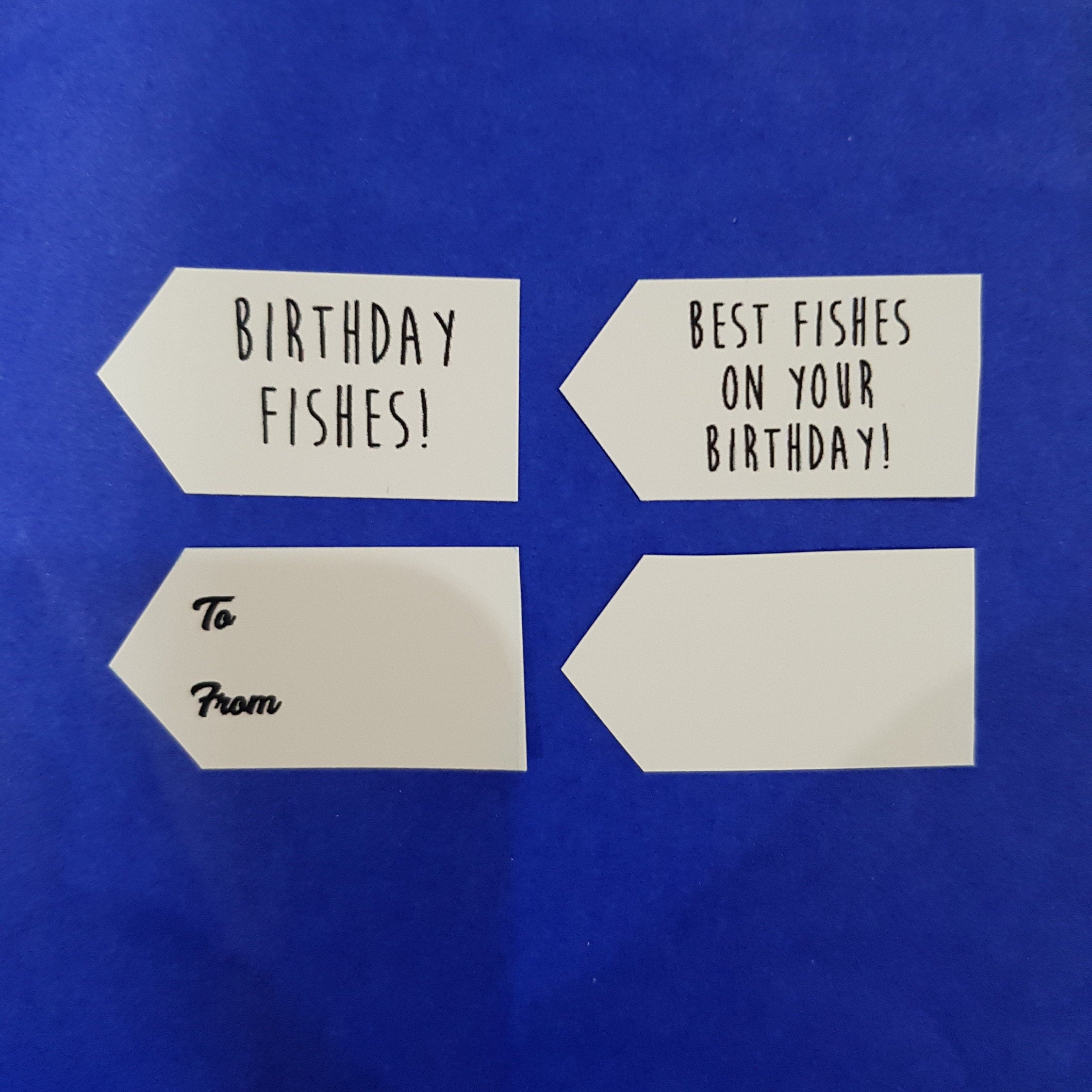 Birthday fishes gift best wishes fish novelty birthday | Etsy