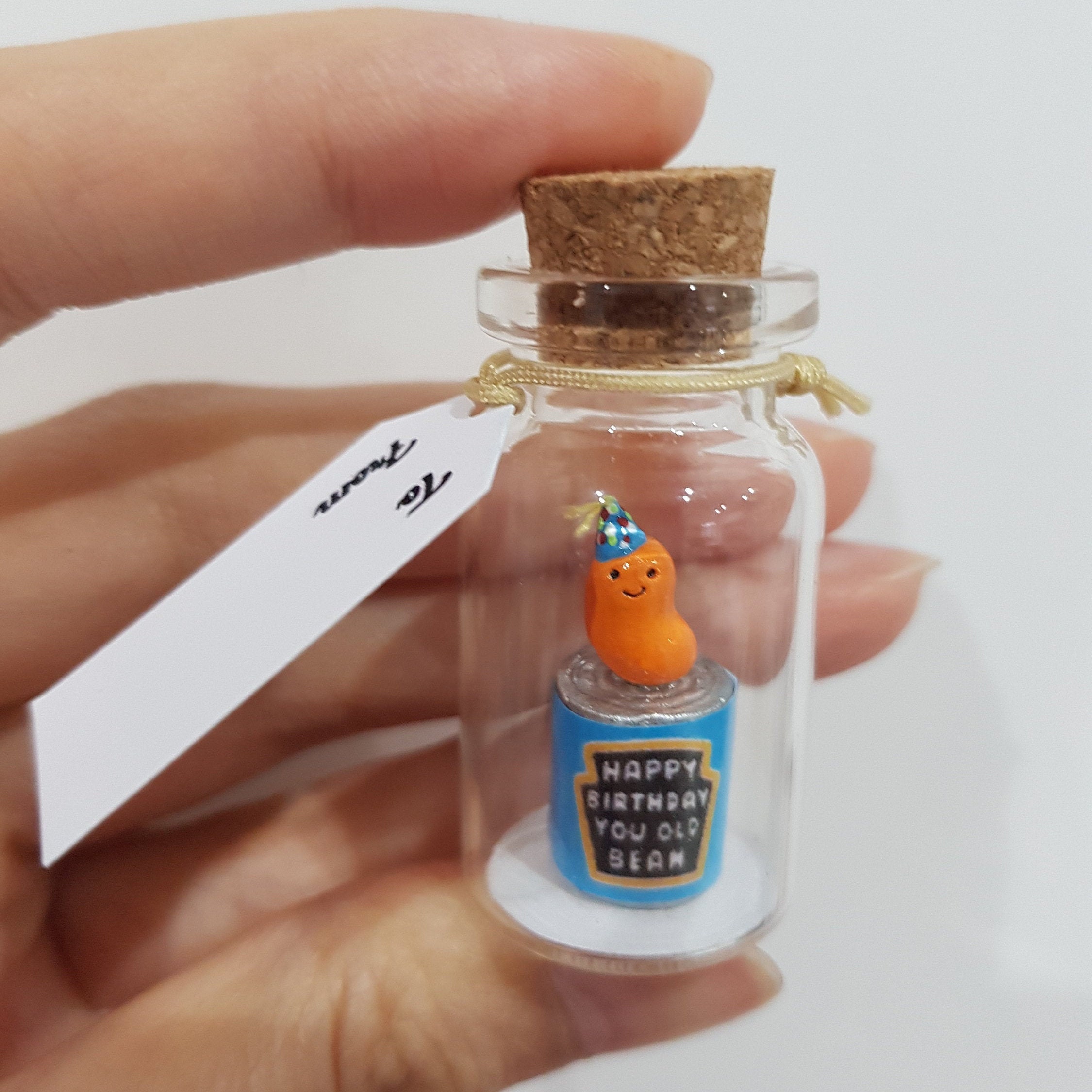 Old Bean Happy Birthday You Old Bean Baked Bean Hooman Human - Etsy UK