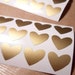 50 Heart Stickers, Hand Drawn Heart Decals Removable Vinyl Wedding ...