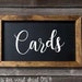 Cards Vinyl Decal - Reception Sign - Card Box Decal, Bridal Shower ...