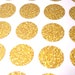 30 Glitter Polka Dot Stickers Party Stickers Gold Glitter - Etsy