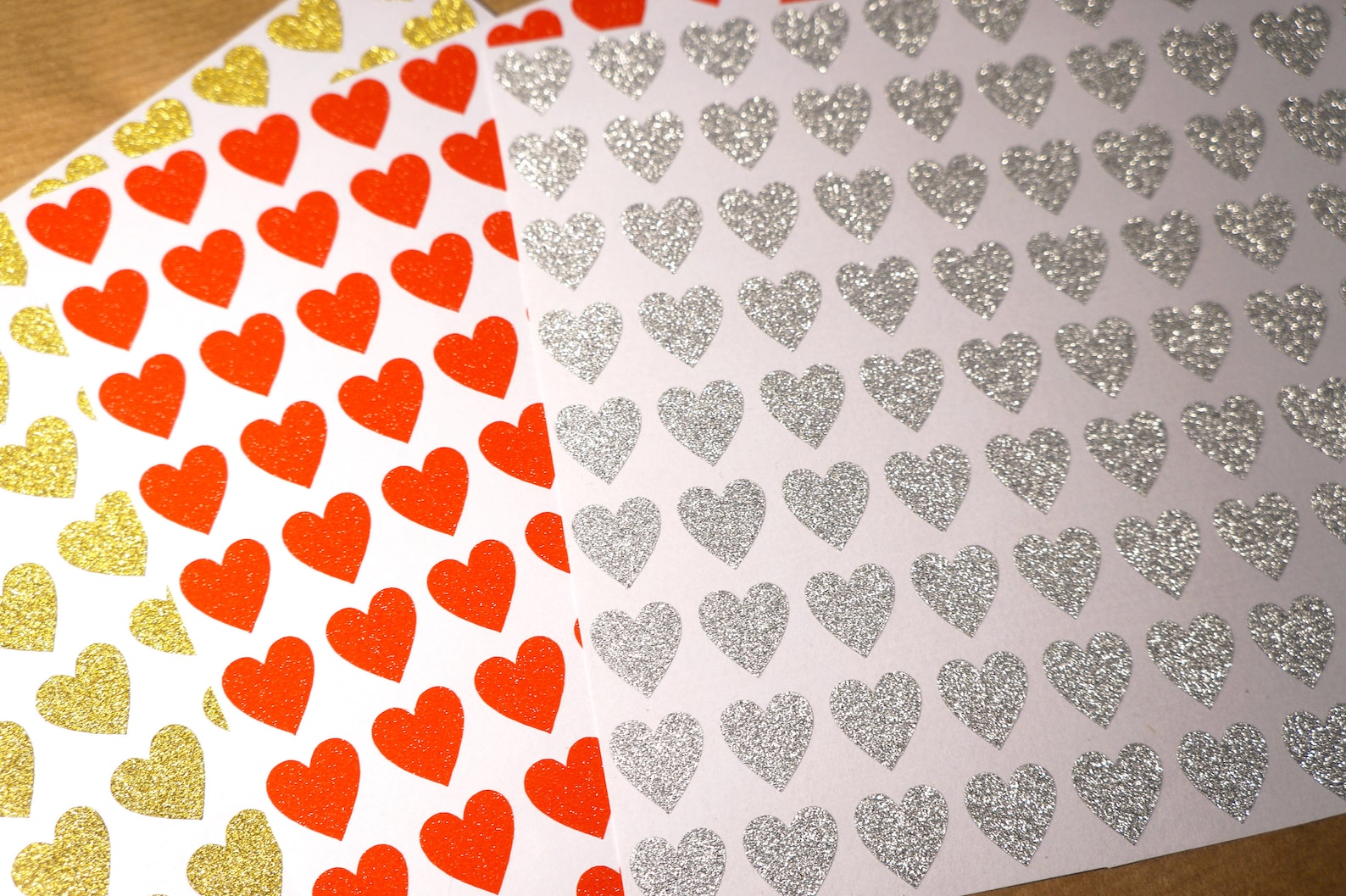 100 Gold Glitter Heart Stickers Gold Wedding Favor - Etsy