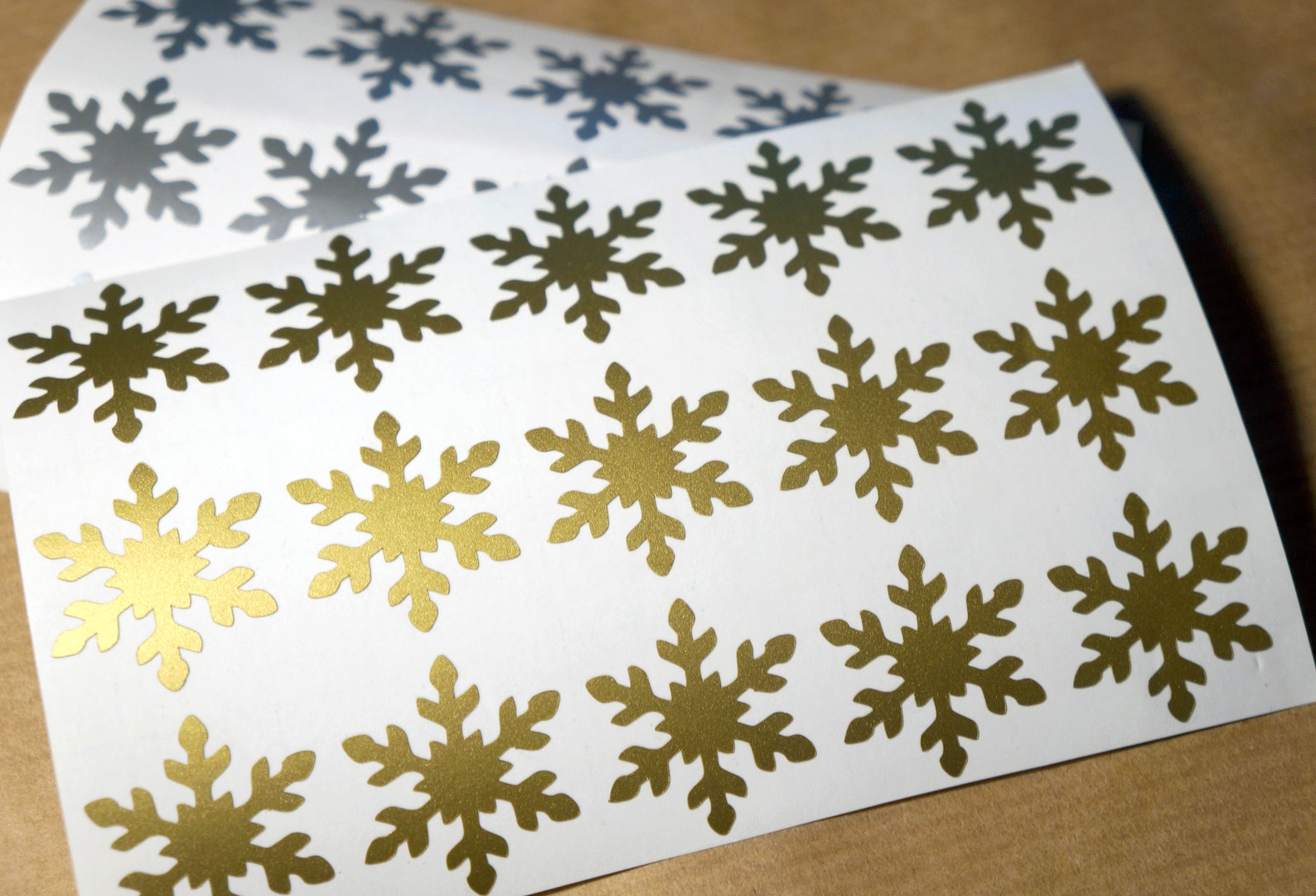 30 Snowflake Stickers Snowflake Decals Gift Wrapping Snow - Etsy