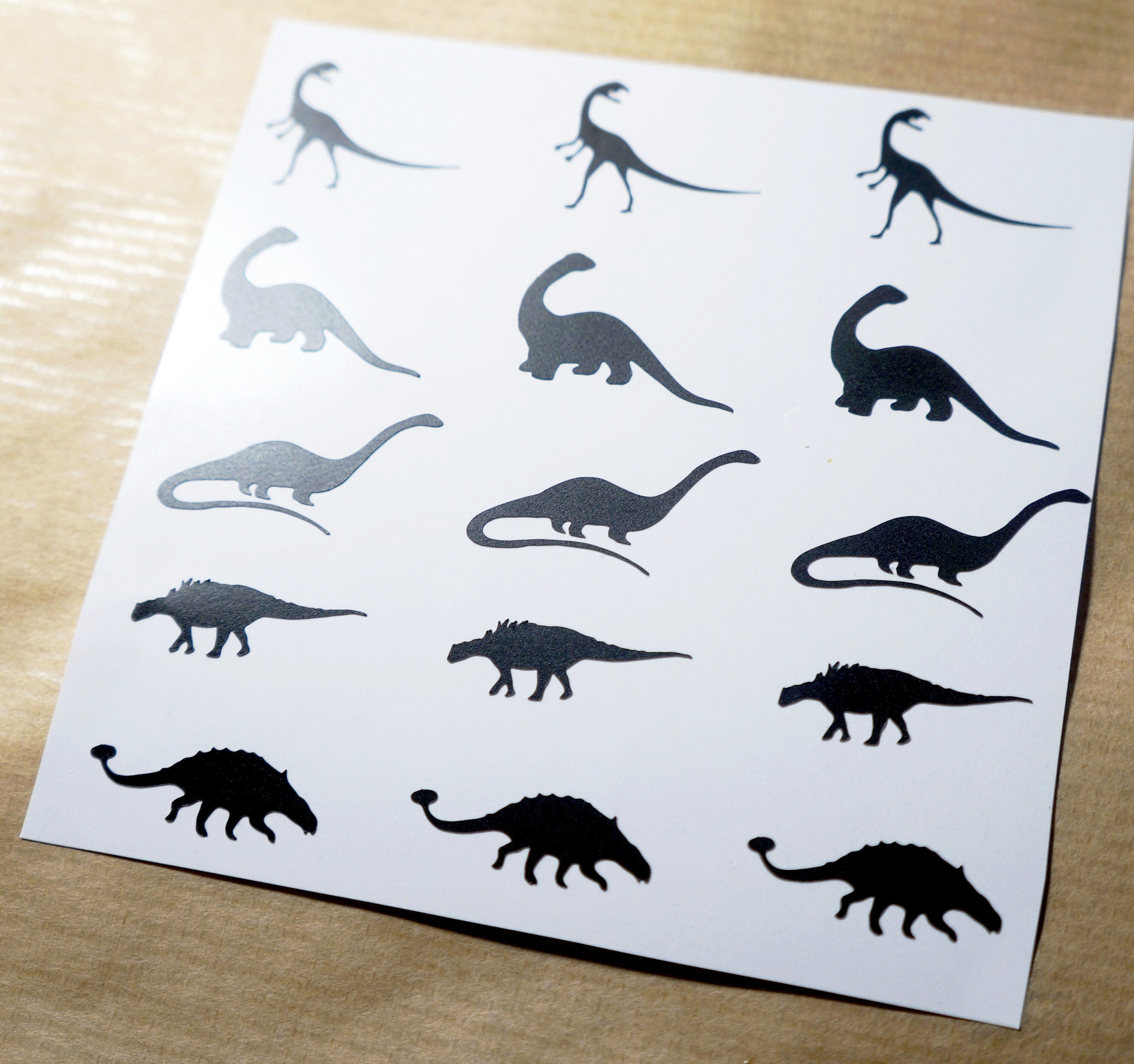 50 Dinosaur Stickers Dino Vinyl Decal Modern wall decal Boy | Etsy