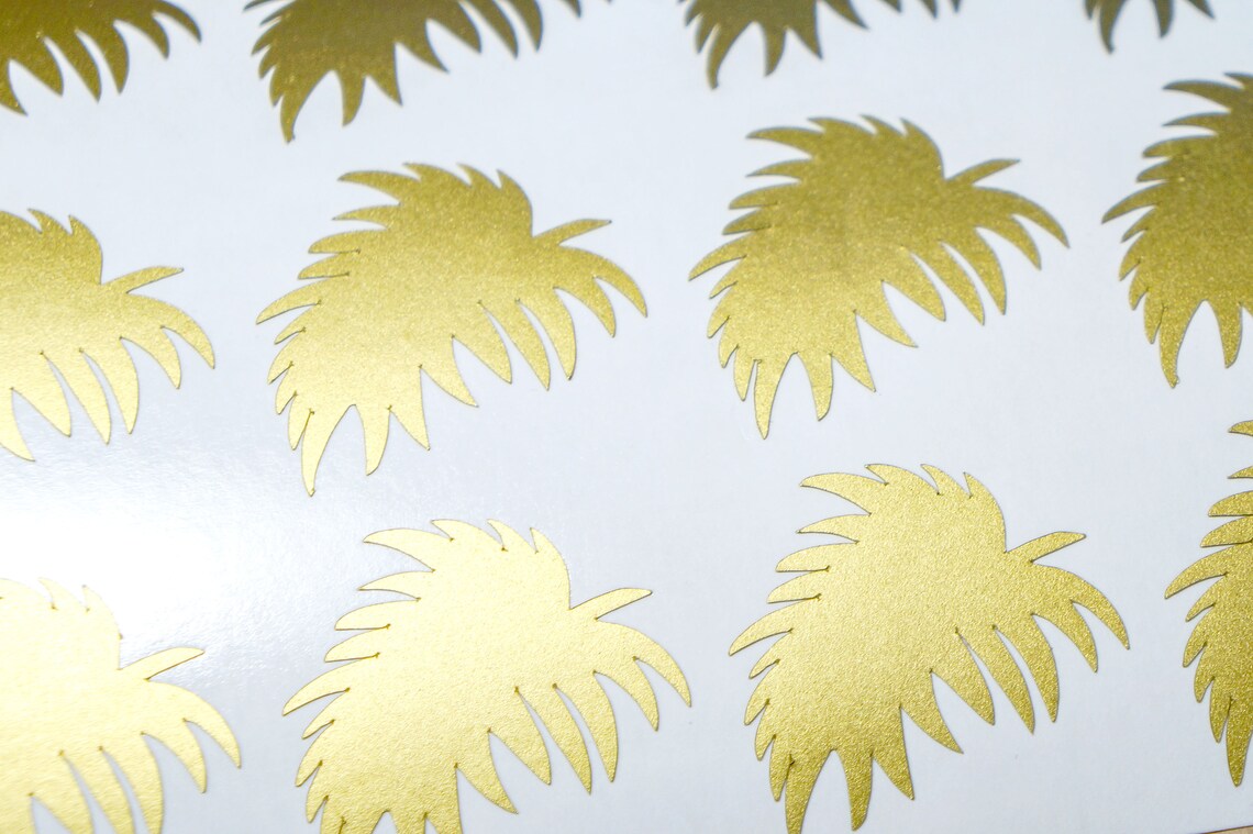 30 Palm Leaf Stickers Tropical Leaf Decal Palm Leaf Wall | Etsy