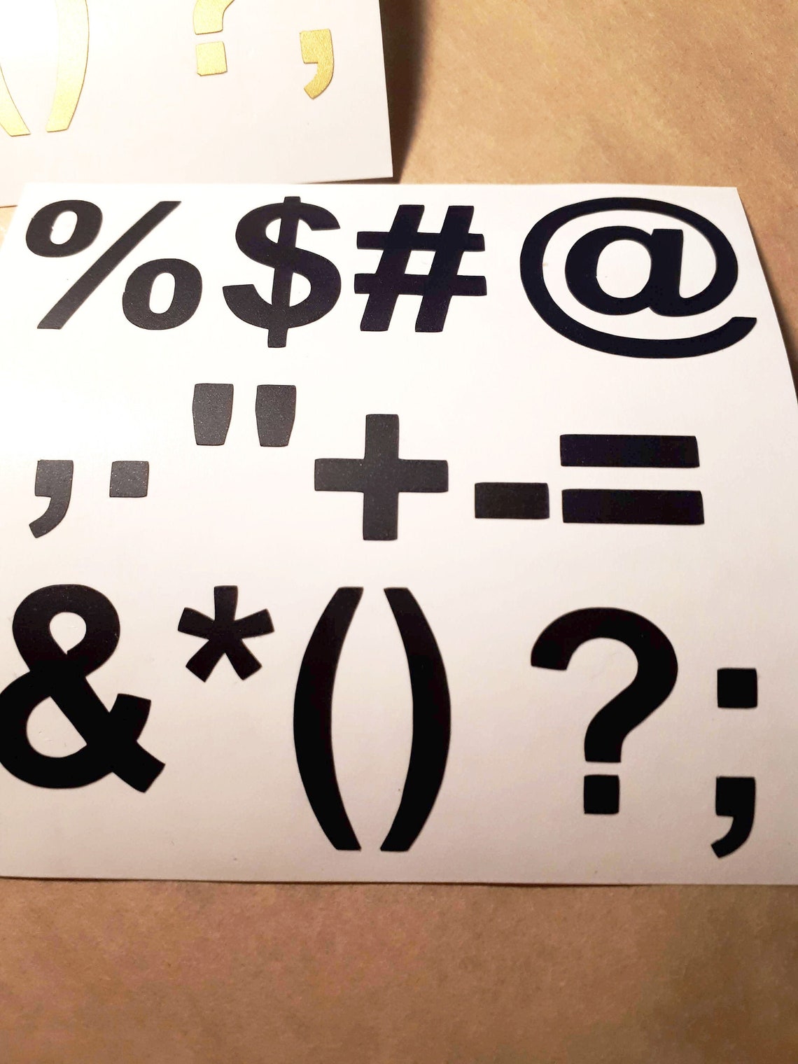 15 Symbol Stickers Punctuation Ampersand Decal Comma Dot - Etsy