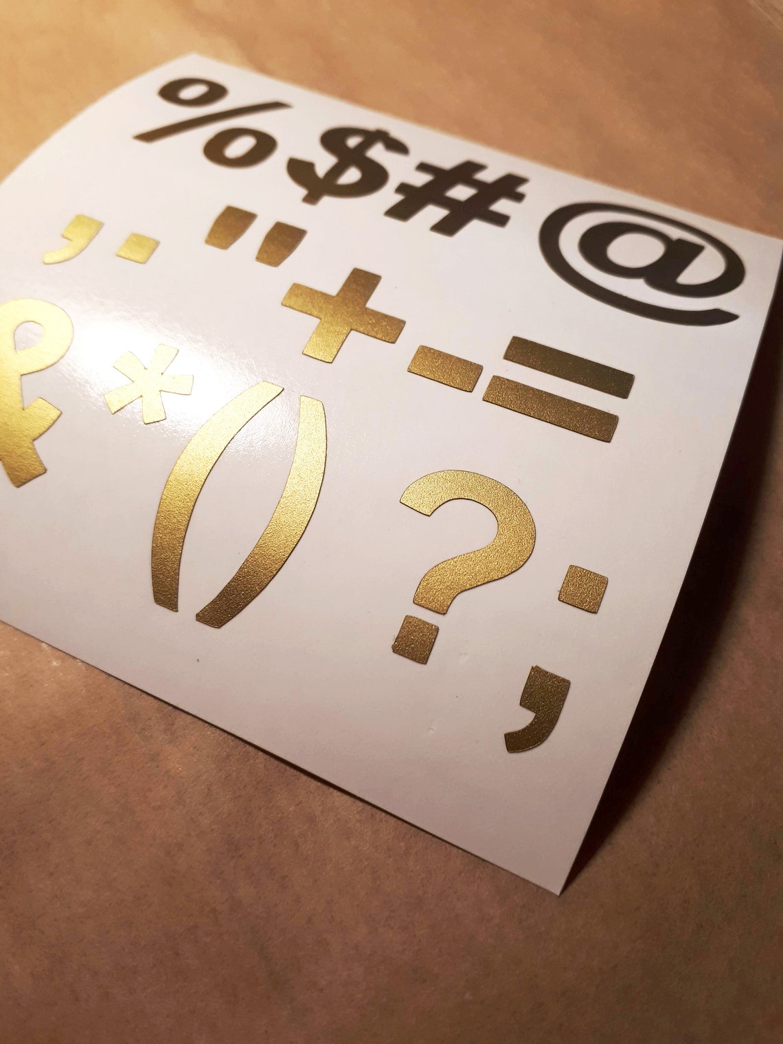 15 Symbol Stickers Punctuation Ampersand Decal Comma Dot - Etsy