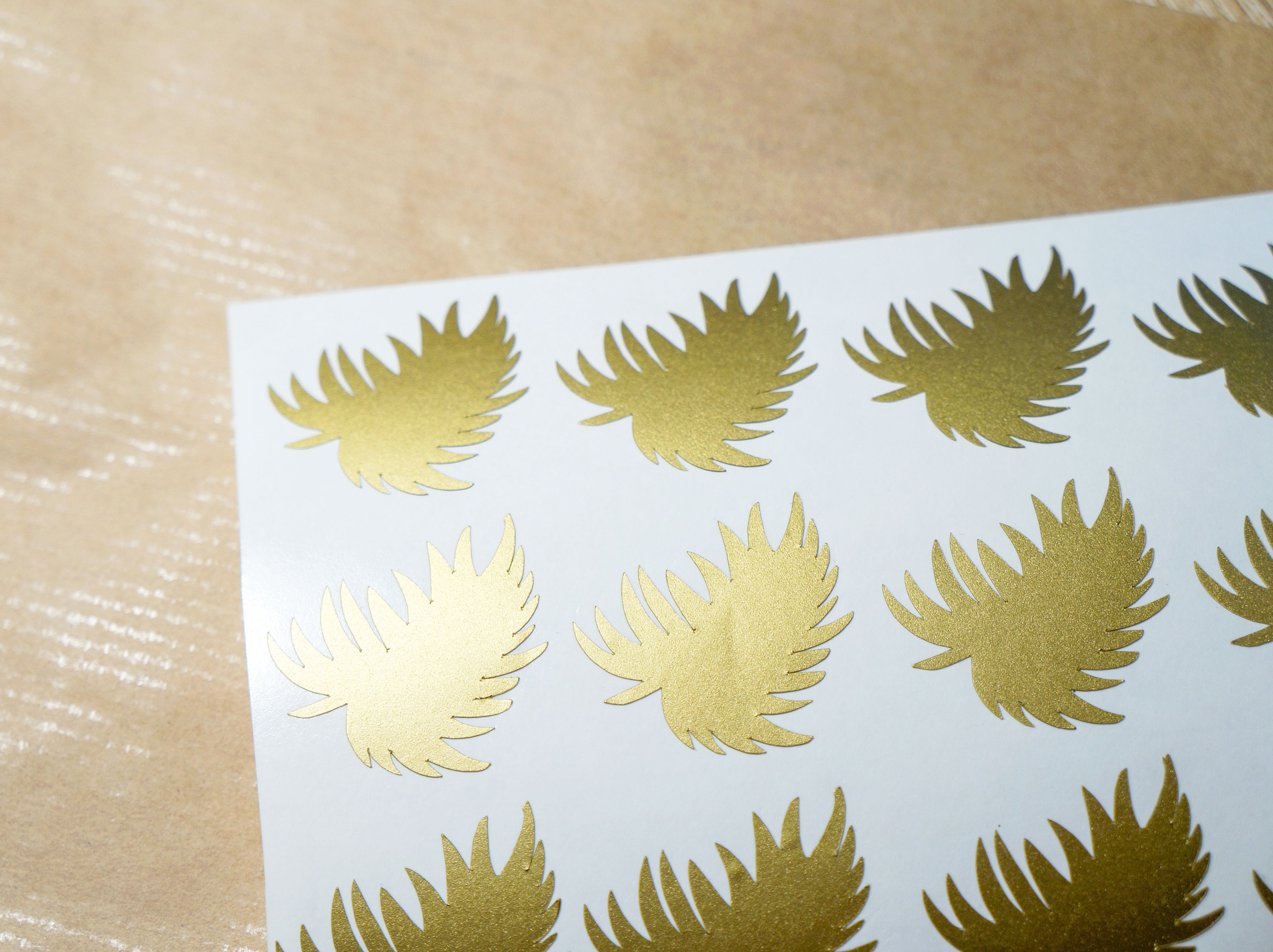 30 Palm Leaf Stickers Tropical Leaf Decal Palm Leaf Wall - Etsy