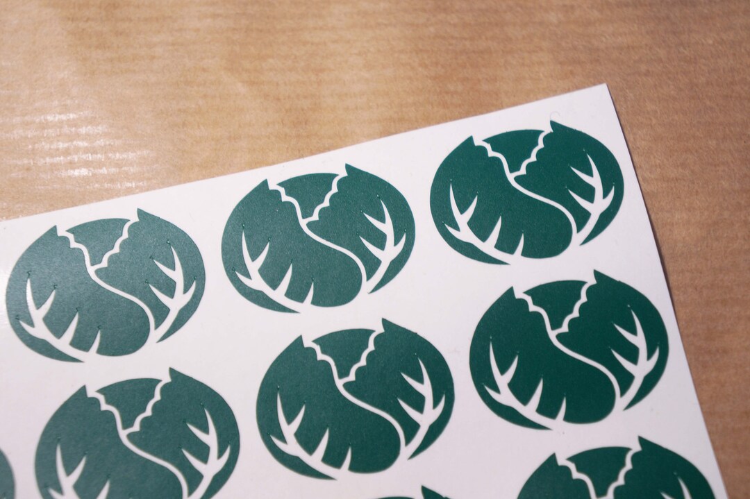 30 Cabbage Stickers, Cabbage Head Decal, Lettuce Stickers, Farmhouse ...