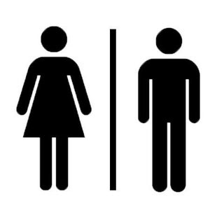 Restroom Vinyl Decal, Wc Sticker, Toilet Door Sticker, Door Decals ...