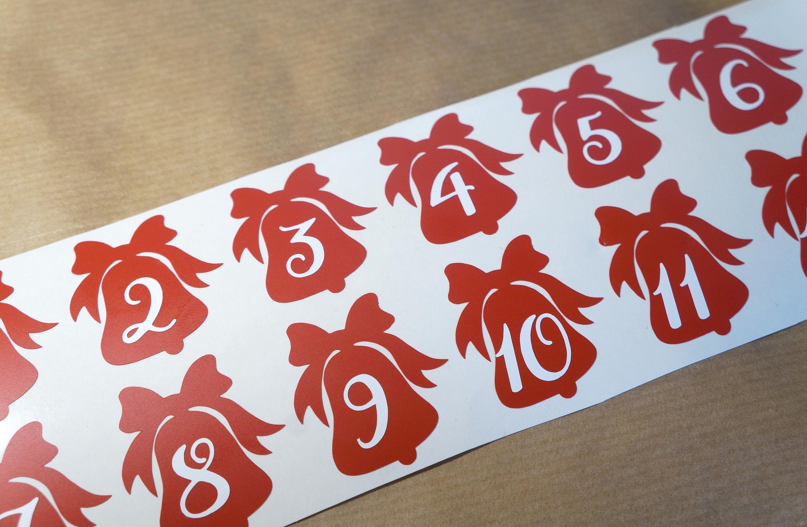 25 Advent Number Stickers Invitation Card Sticker Envelope - Etsy