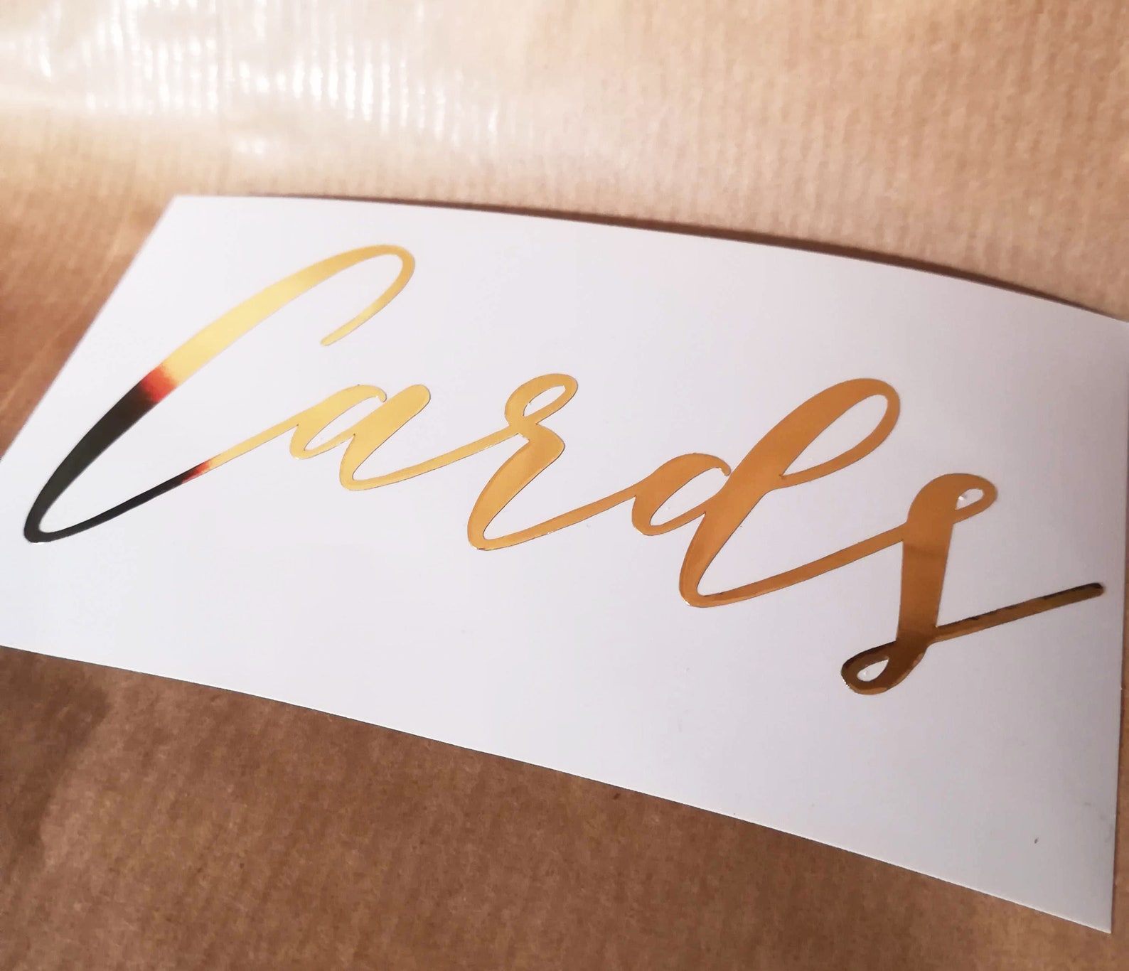 Wedding Cards Box DECAL, Glass Box Sticker, Rustic Cards Decal, Vinyl ...