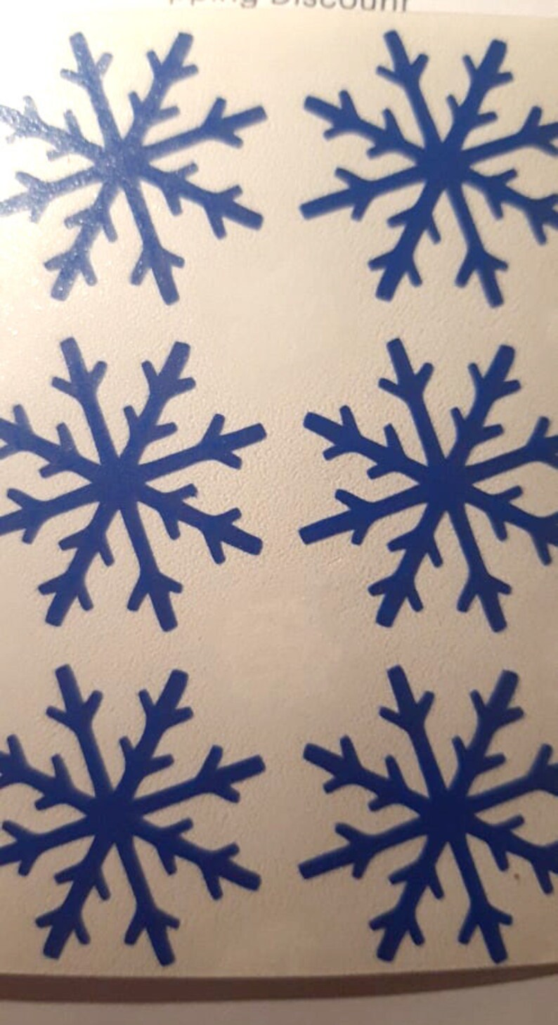 30 Snowflake Stickers Holiday Stickers Winter Decal Gift - Etsy