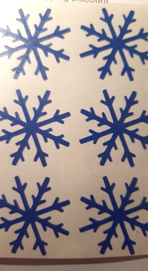 30 Snowflake Stickers Holiday Stickers Winter Decal Gift | Etsy