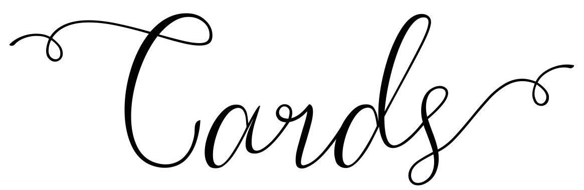 Cards Wedding Decal Reception Sign Bridal Shower Decor - Etsy