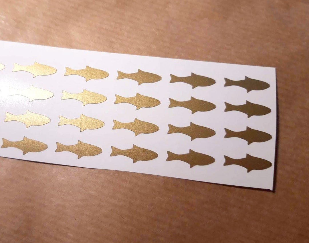 30 Fish Vinyl Stickers, Meal Choice Stickers, Nautical Ocean Nursery ...