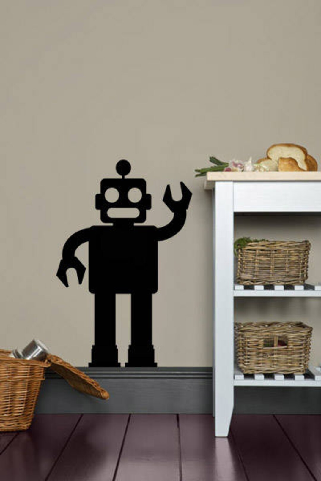 Robot Wall Decal, Children Nursery Decor, Robot Stickers Boy Nursery ...