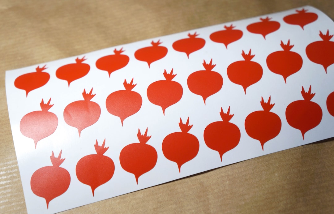 30 Beet Root Stickers, Beets Decal, Vegetable Stickers, Farmhouse ...
