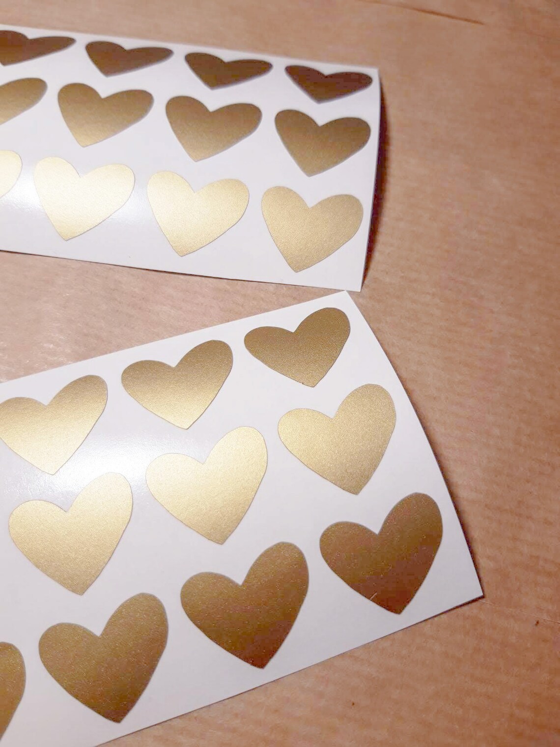 50 Heart Stickers Hand Drawn Heart Decals Removable Vinyl - Etsy