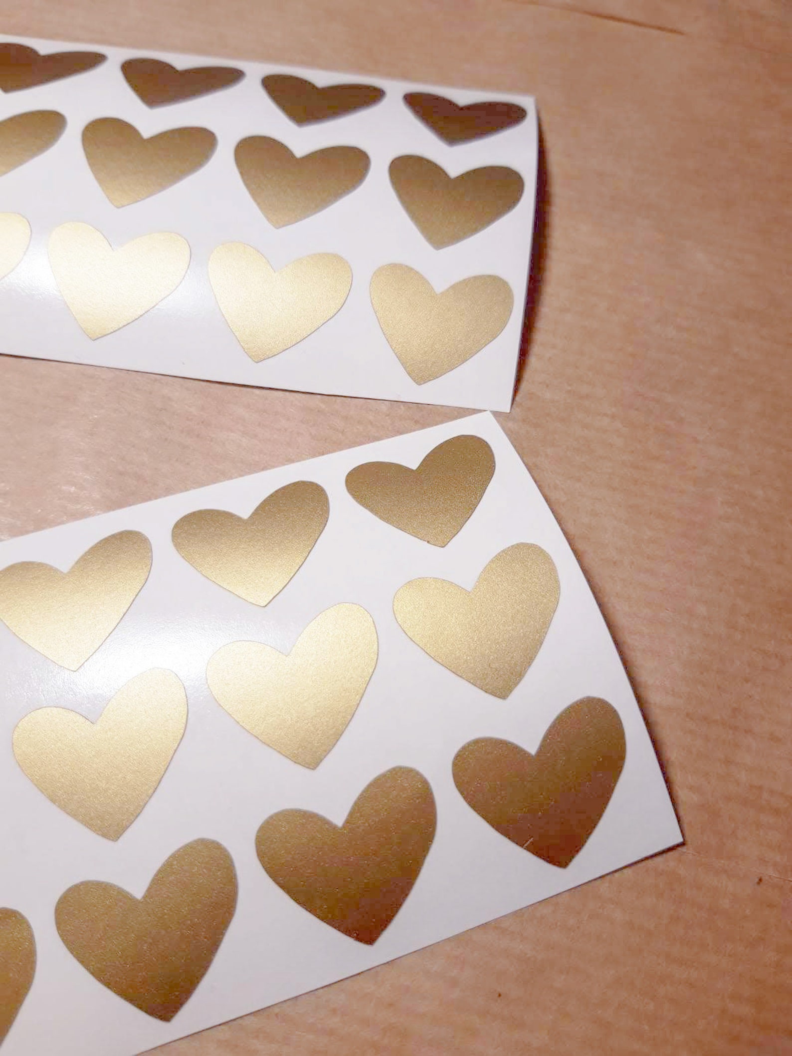 50 Heart Stickers Hand Drawn Heart Decals Removable Vinyl - Etsy