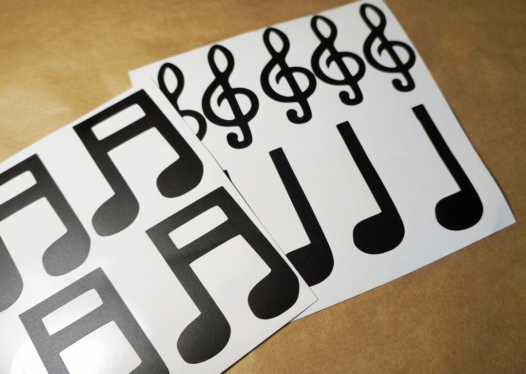 30 Musical Note Stickers, Music Planner Stickers, Musical School ...