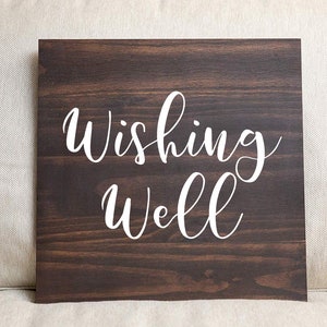 Wishing Well Vinyl Decal - Cards Box Decal - Reception Sign - Wedding ...