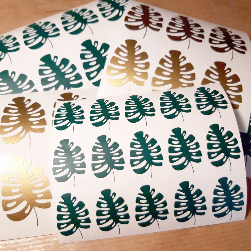 Tropical Leaf Decals Etsy